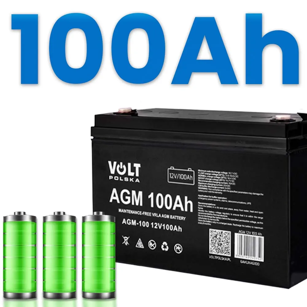 Akumulator AGM 100Ah 12V VRLA Bezobsługowy do Systemów OFF GRID